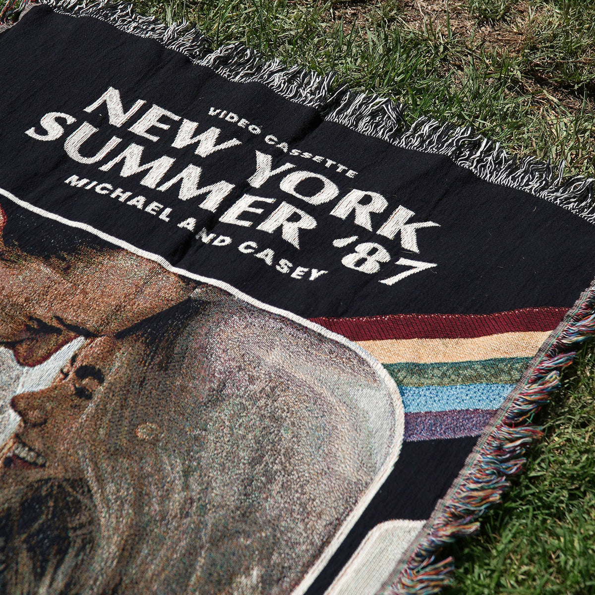 Personalized VHS Tape Photo Woven Blanket | Relatable Basic